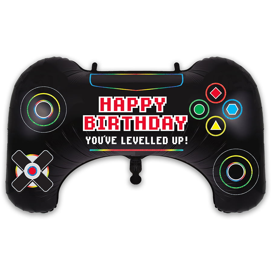 Folieballon You've levelled up! Happy Birthday Controller - Bestel ...